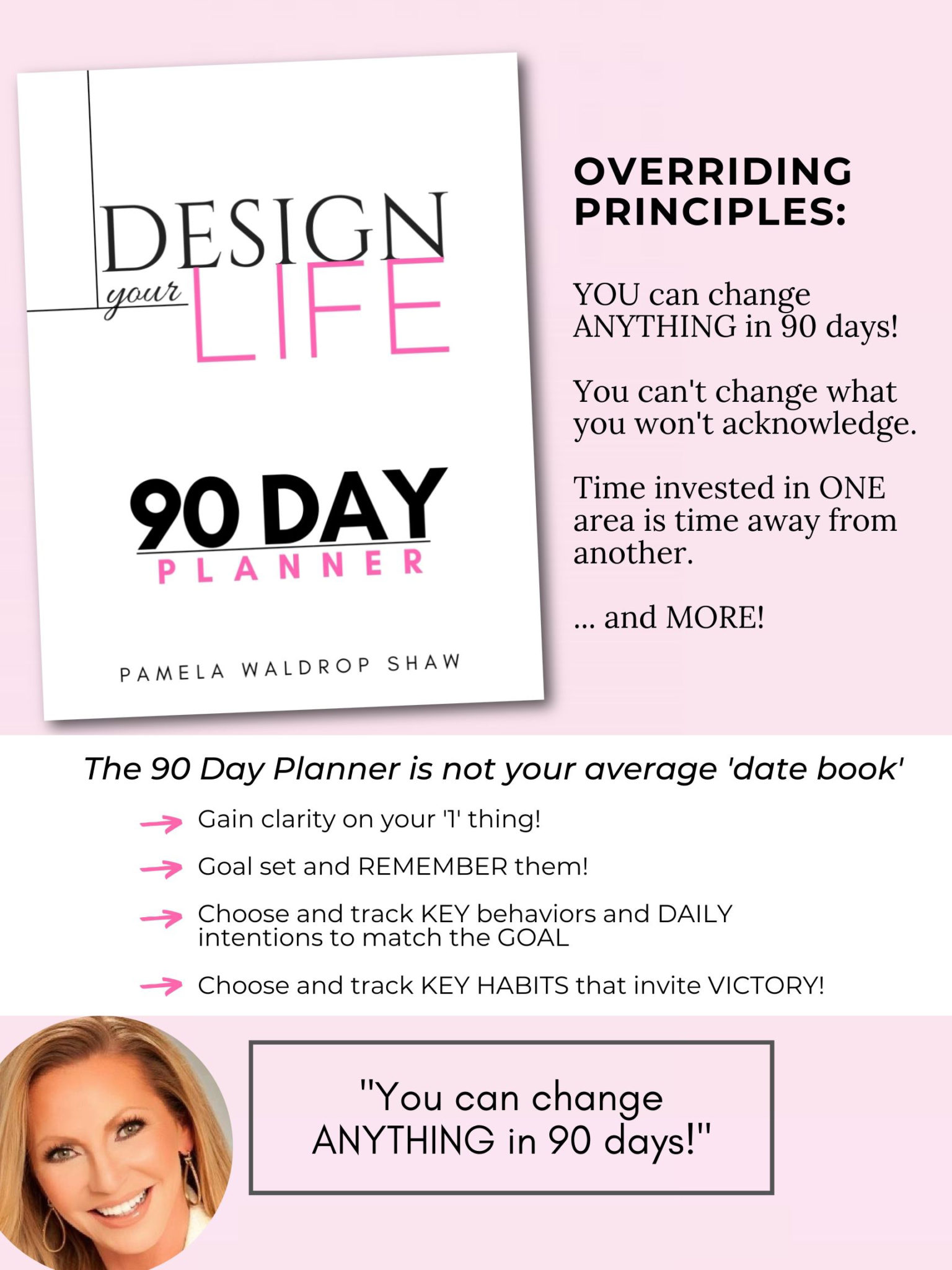 Design Your Life 90 Day Planner - Pamela Waldrop Shaw